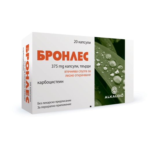 БРОНЛЕС 375 мг капс х 20 бр | Аптека Феникс