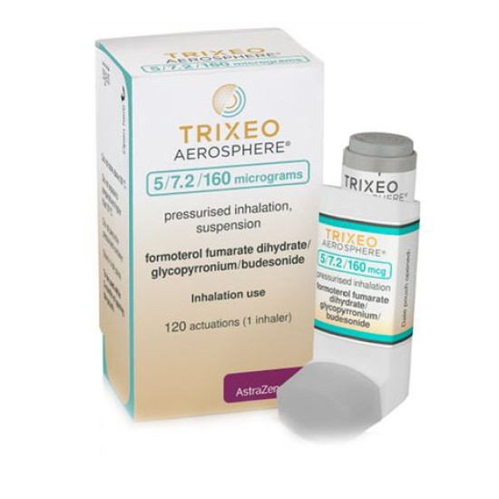 ТРИКСЕО суспензия за инхалация 5 мкг/7,2 мкг/160 мкг х 120 дози ...