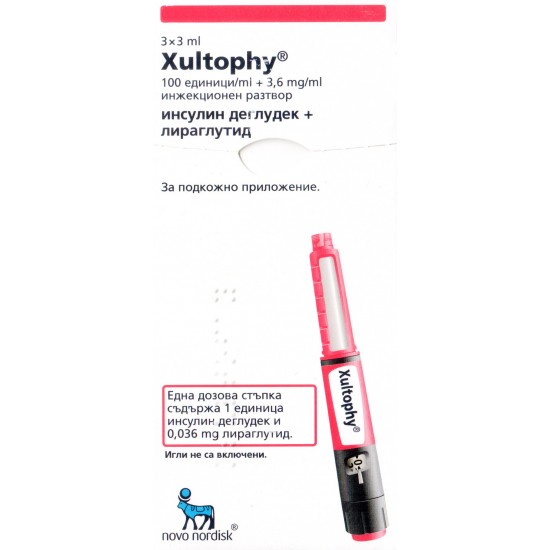 КСУЛТОФАЙ фл 100 IU/мл/3.6 мг/мл 3 мл х 3 бр | Аптека Феникс
