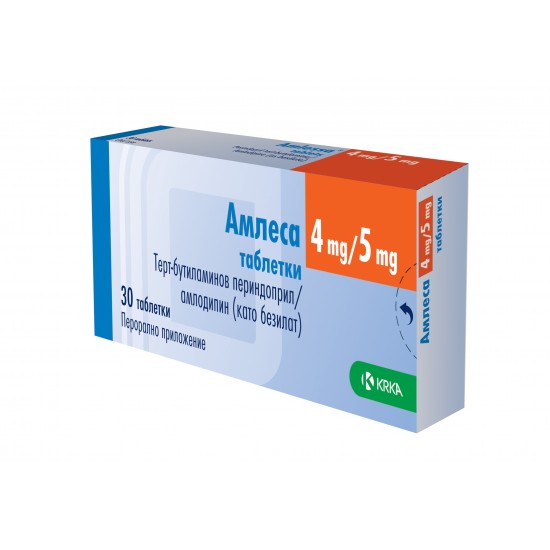 АМЛЕСА табл 4 мг/5 мг х 30 бр | Аптека Феникс