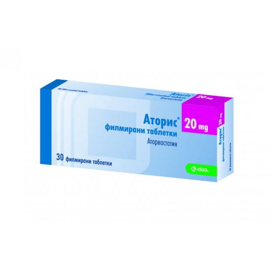 АТОРИС табл 20 мг х 30 бр | Аптека Феникс
