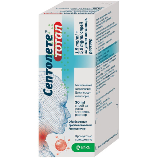 СЕПТОЛЕТЕ ТОТАЛ спрей 30 мл | Аптека Феникс