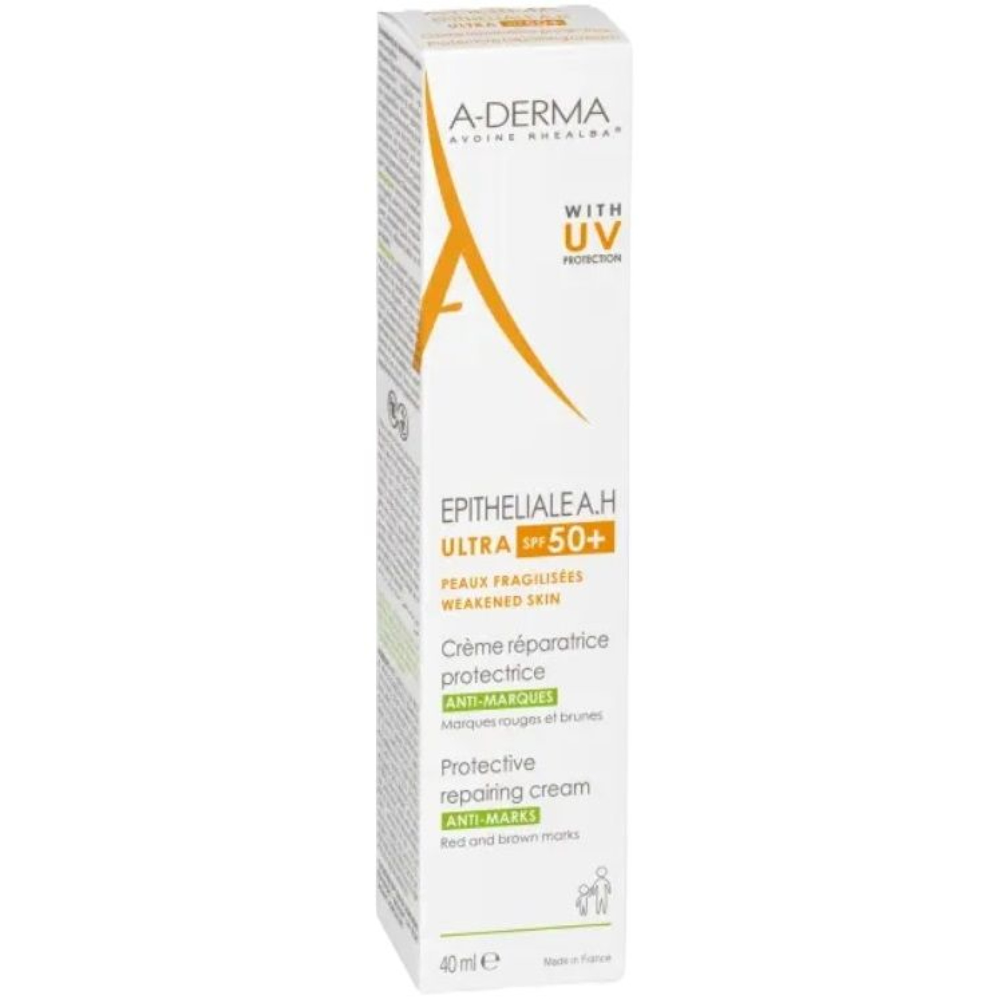 A-DERMA EPITHELIALE A.H ULTRA SPF50+ възстановяващ защитен крем за ...
