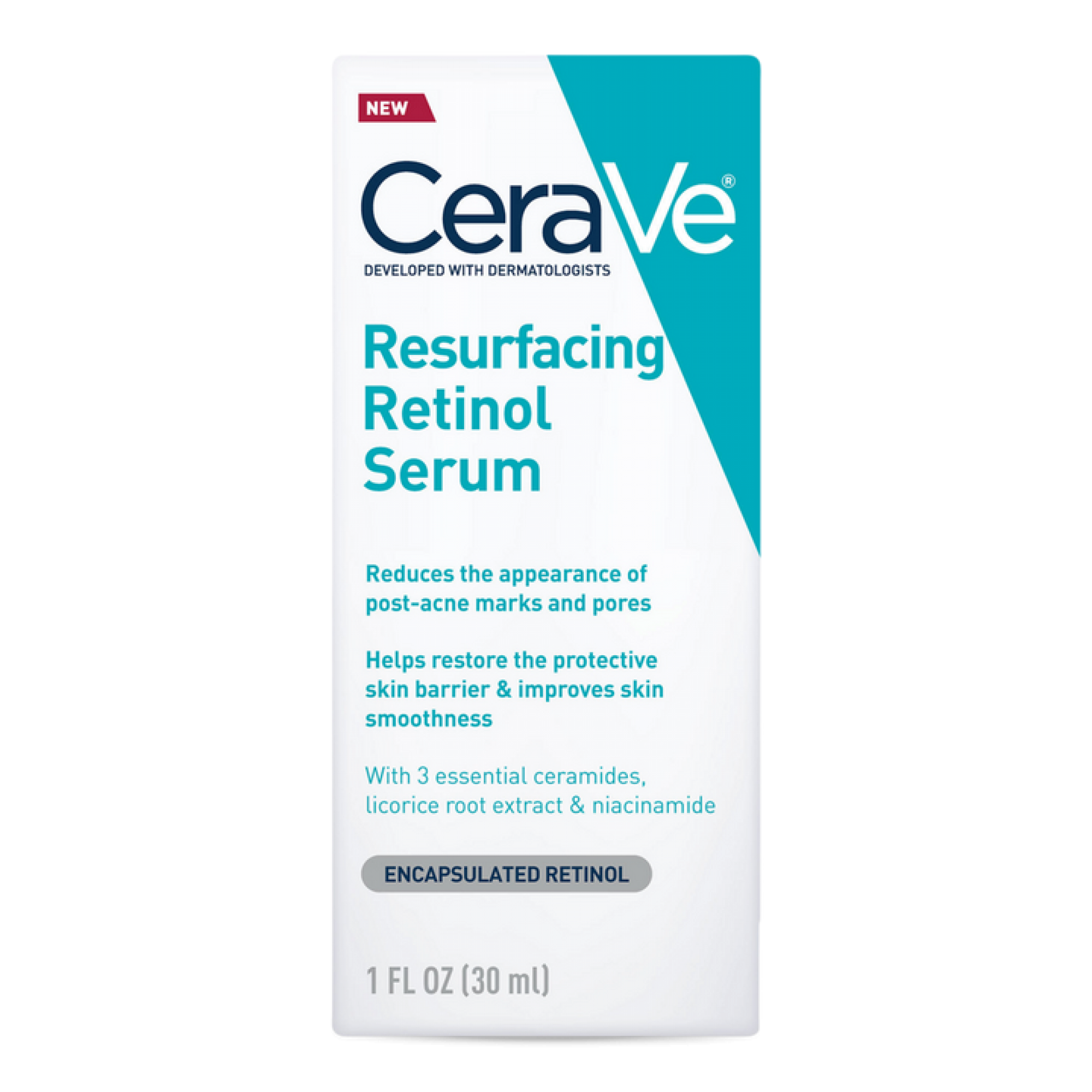 CERAVE RESURFACING RETINOL SERUM серум с ретинол за лице за намаляване ...