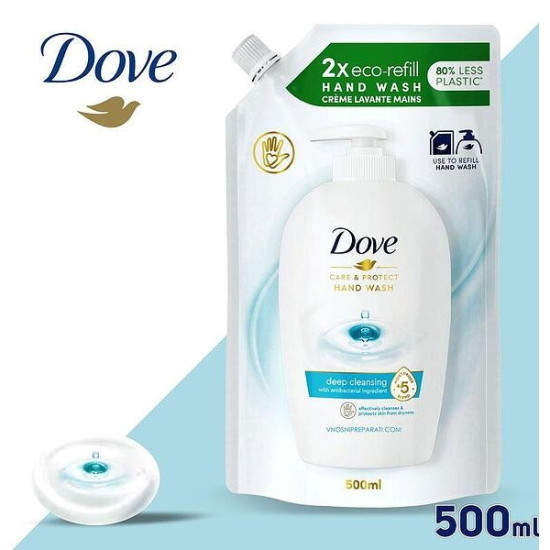 ДАВ HAND WASH DEEP CLEANSING течен сапун за ръце 500 мл /пълнител ...