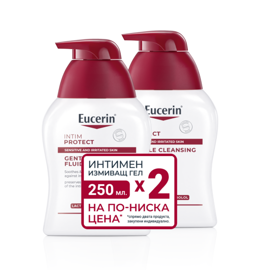 EUCERIN INTIM PROTECT DUO КОМПЛЕКТ интимен измиващ гел за чувствителна ...