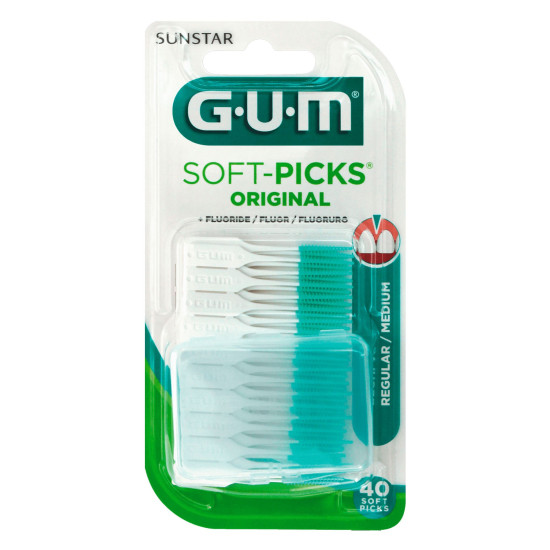ГЪМ SOFT-PICKS ORIGINAL MEDIUM клечки за зъби с флуорид х 40 бр 632 ...
