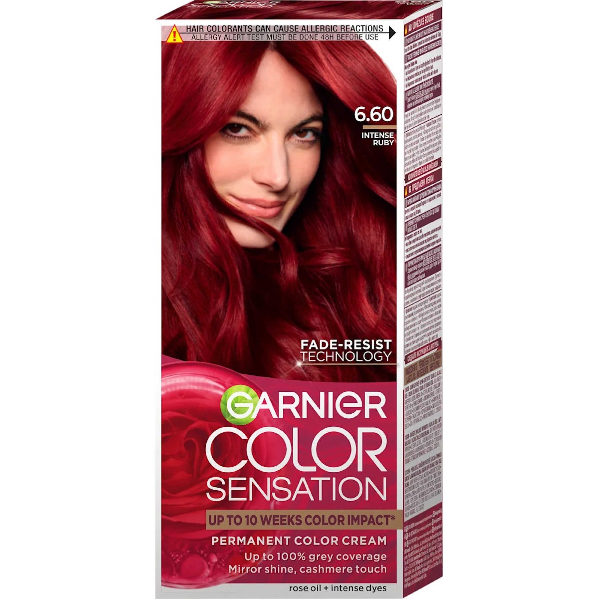 GARNIER COLOR SENSATION Трайна боя за коса 6.60 Intense Ruby | Аптека ...
