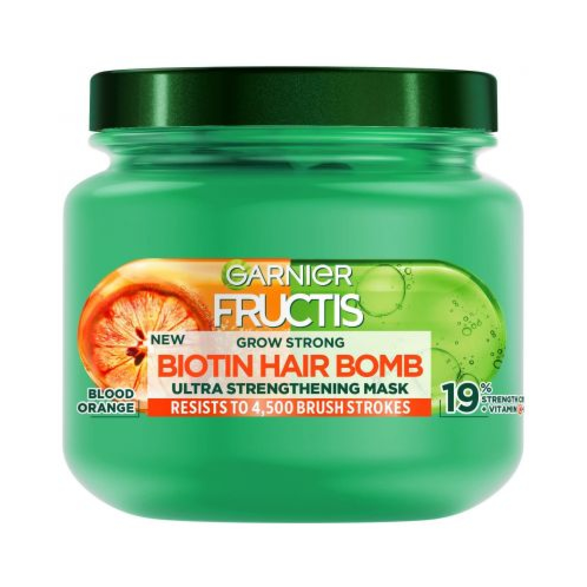 GARNIER FRUCTIS GROW STRONG Blood Orange Biotin Hair Bomb маска за ...