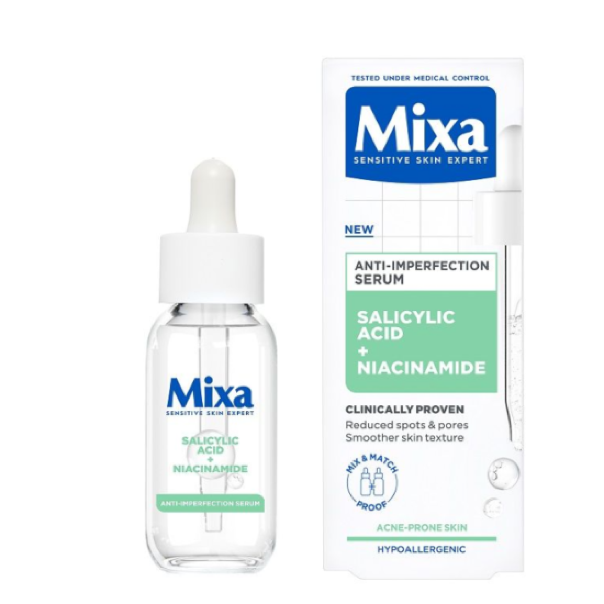 МИКСА SALICYLIC ACID + NIACINAMIDE SERUM Серум за лице против ...