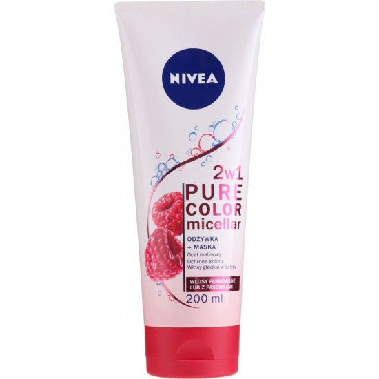 ᐉ НИВЕА PURE COLOR MICELLAR 2в1 балсам-маска за боядисана коса 200 мл ...