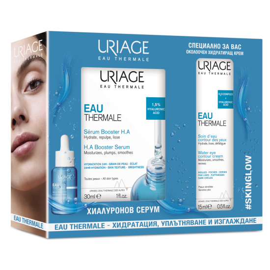URIAGE EAU THERMALE КОМПЛЕКТ BOOSTER SERUM хиалуронов серум 30 мл ...