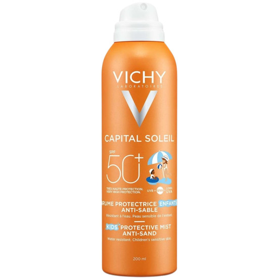 Vichy Capital Soleil Spf50 слънцезащитен спрей за деца и против