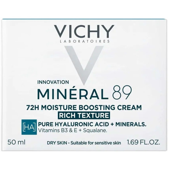 VICHY MINERAL 89 72H MOISTURE BOOSTING CREAM RICH TEXTURE хидратиращ ...