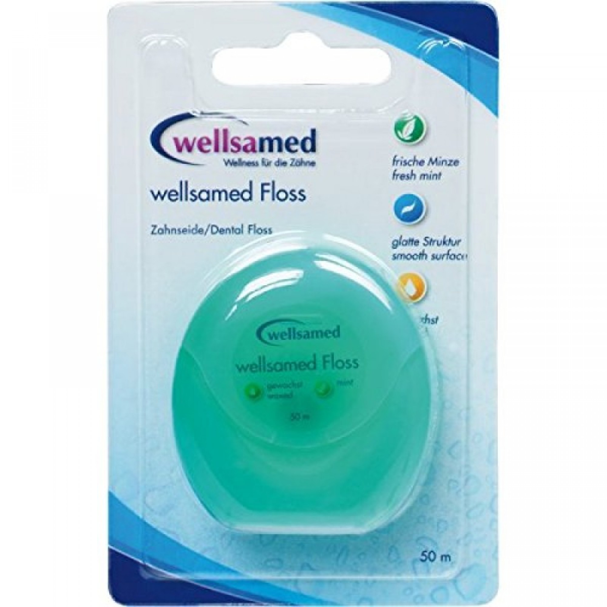 КОНЕЦ ЗА ЗЪБИ WELLSAMED Magic Floss Ментол 50 м | Аптека Феникс