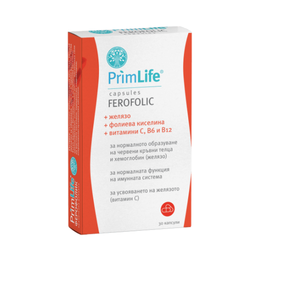 ПРИМ ЛАЙФ ФЕРОФОЛИК капс х 30 бр | Аптека Феникс