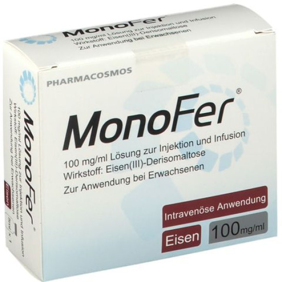 МОНОФЕР фл 100 мг/мл 5 мл х 5 бр | Аптека Феникс