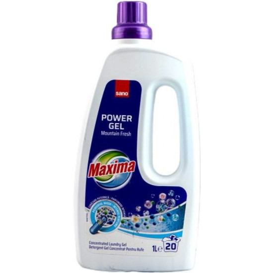 САНО MAXIMA POWER GEL MOUNTAIN FRESH гел за пране /20 пранета/ 1л ...