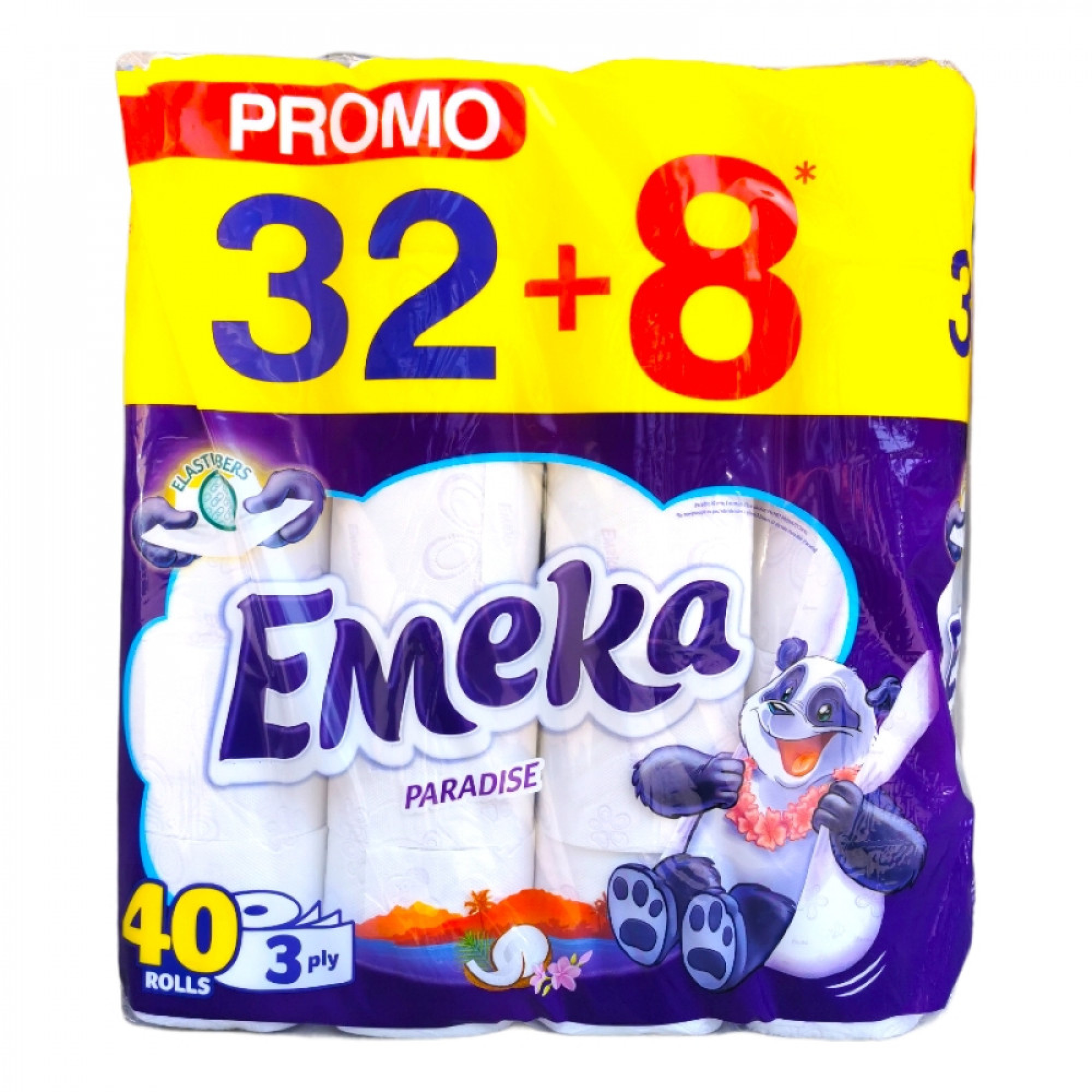 ТОАЛЕТНА ХАРТИЯ ЕМЕКА PARADISE ПРОМО х 32 + 8 /40/ бр | Аптека Феникс