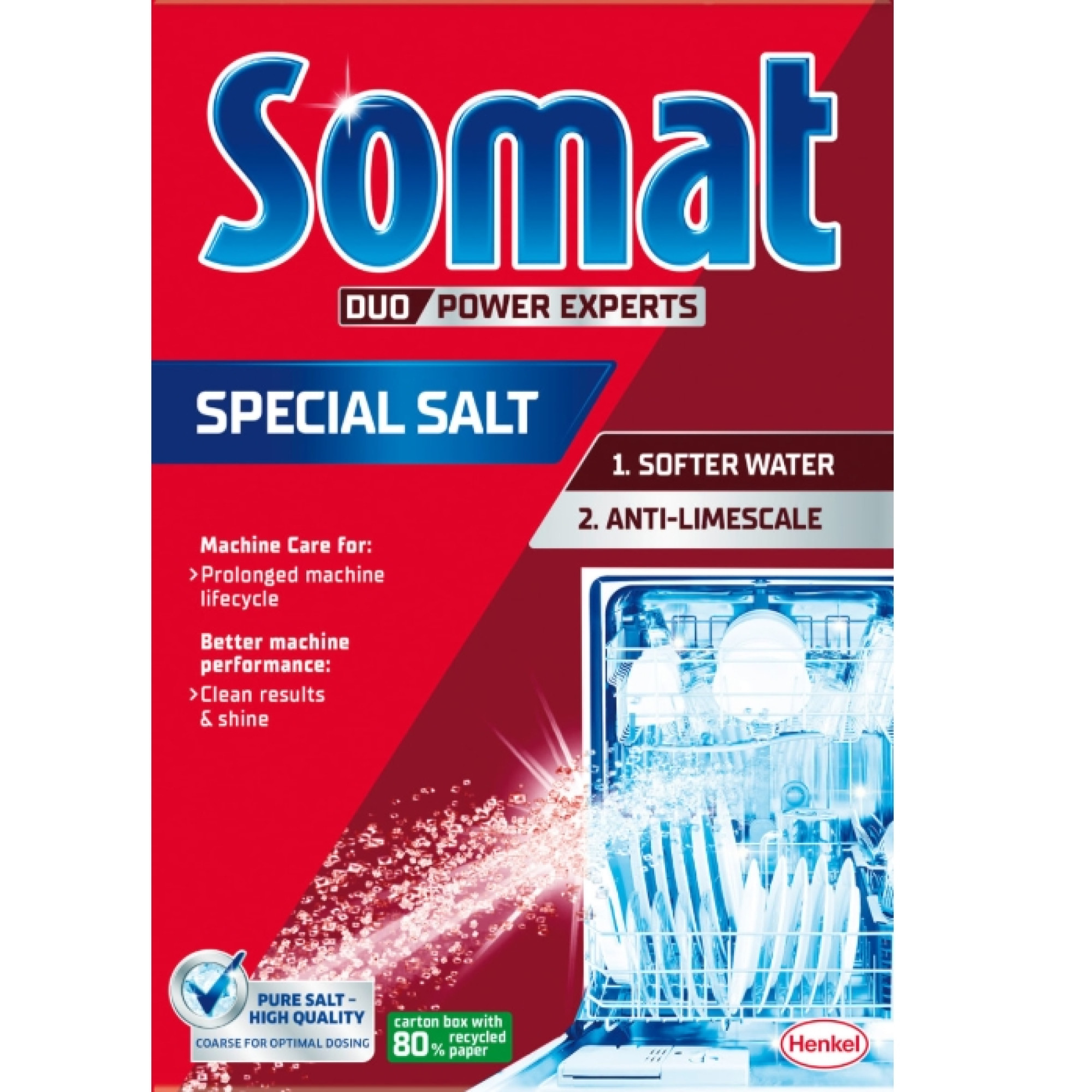 СОМАТ SPECIAL SALT сол за почистване на съдомиялна машина 1.5 кг ...