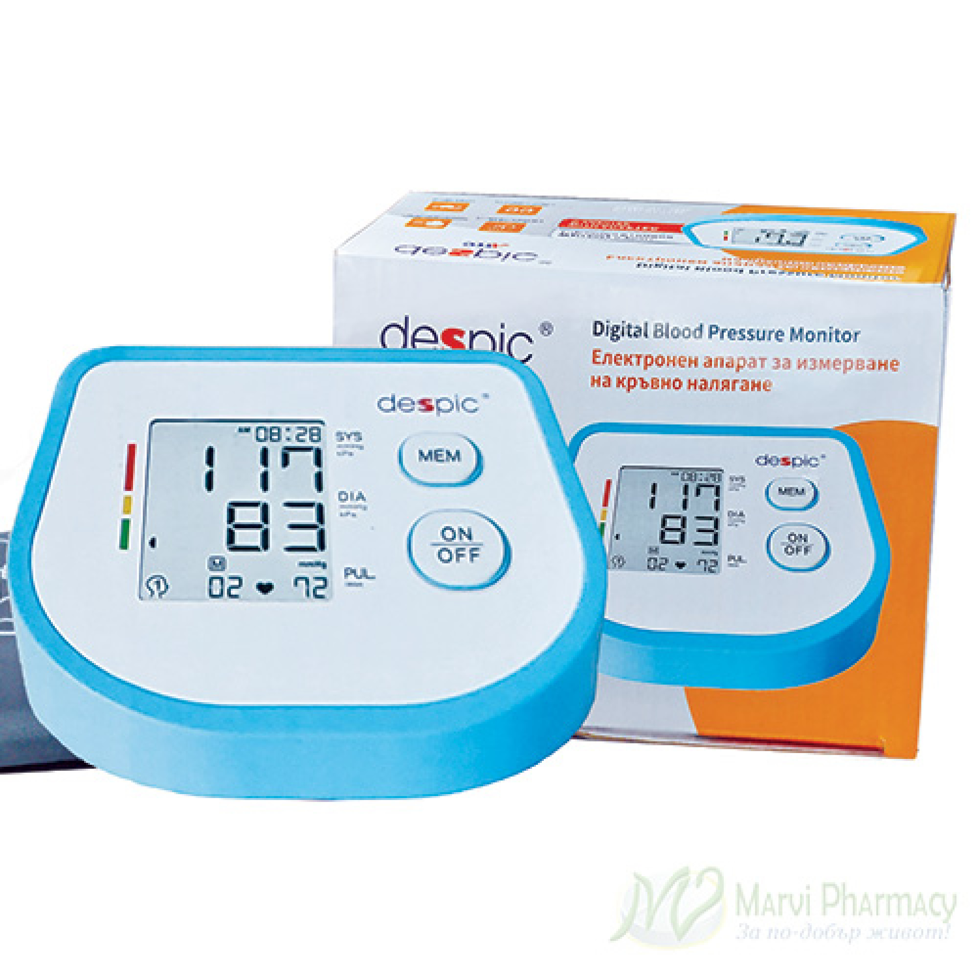 АПАРАТ ЗА КРЪВНО НАЛЯГАНЕ DESPIC 911 GT-702E електронен | Аптека Феникс