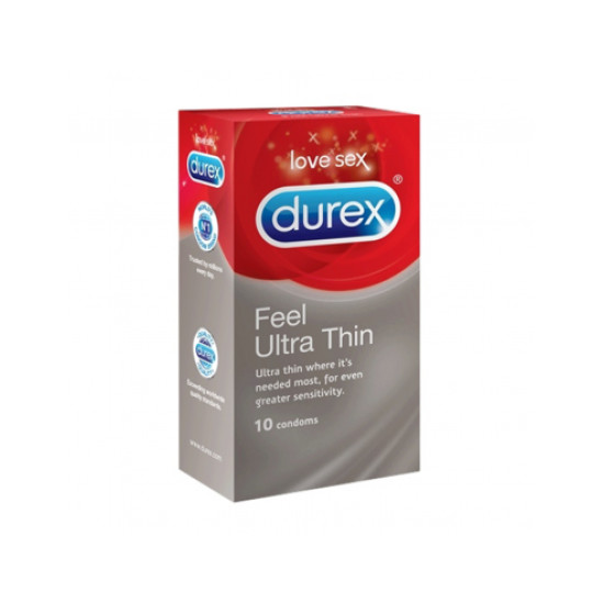ПРЕЗЕРВАТИВИ DUREX FEEL ULTRA THIN х 10 бр | Аптека Феникс