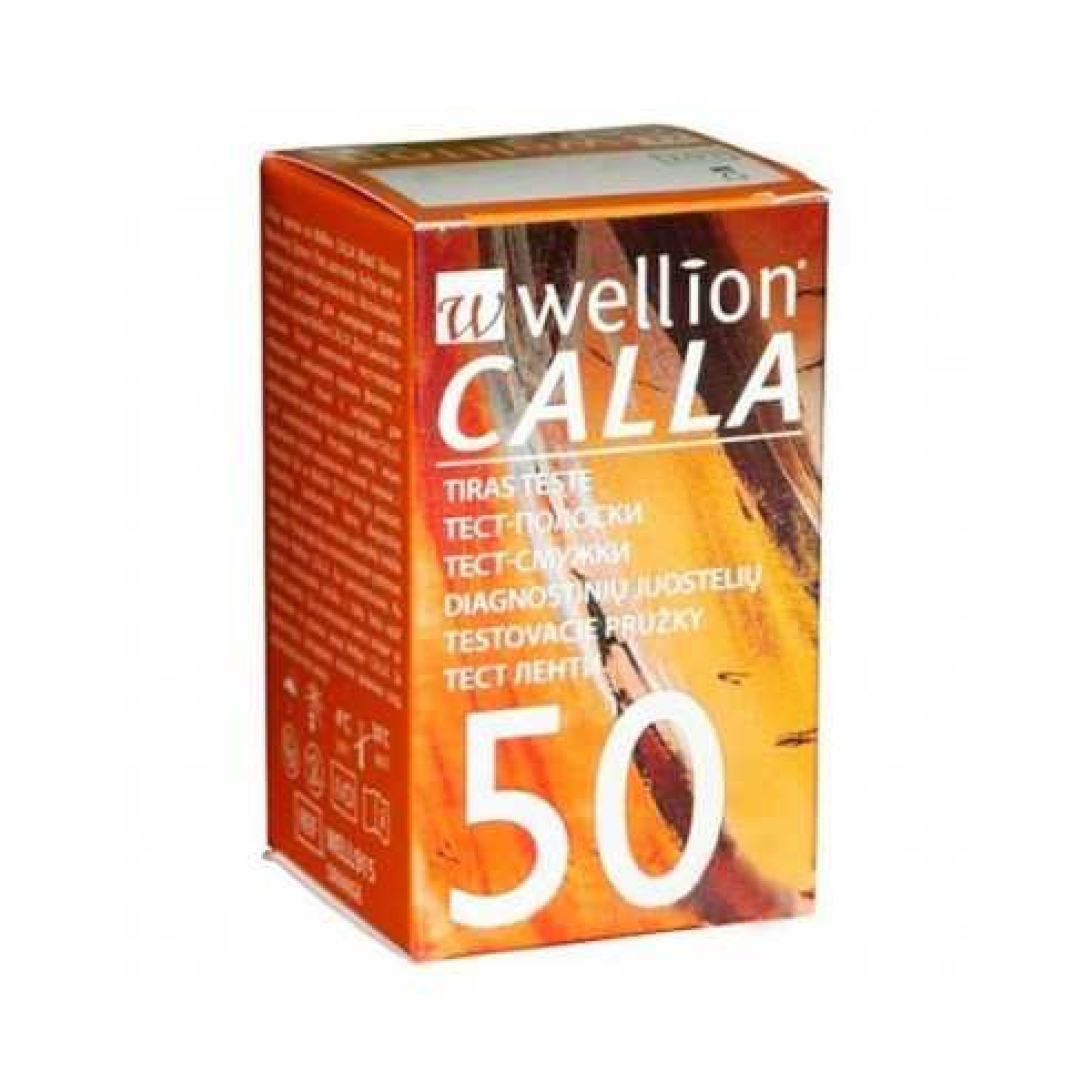 ТЕСТ ЛЕНТИ ЗА ГЛЮКОМЕРИ WELLION CALLA х 50 бр | Аптека Феникс