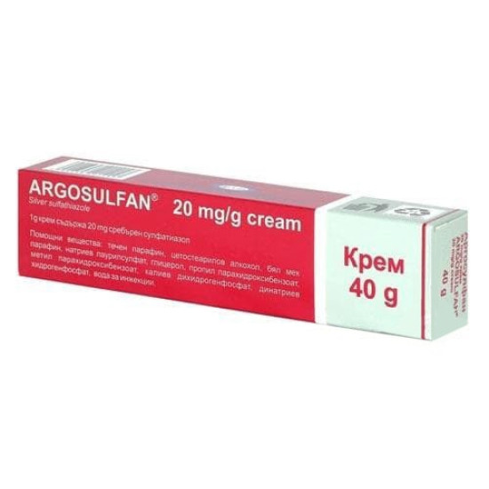 АРГОСУЛФАН крем 2% 40 г | Аптека Феникс