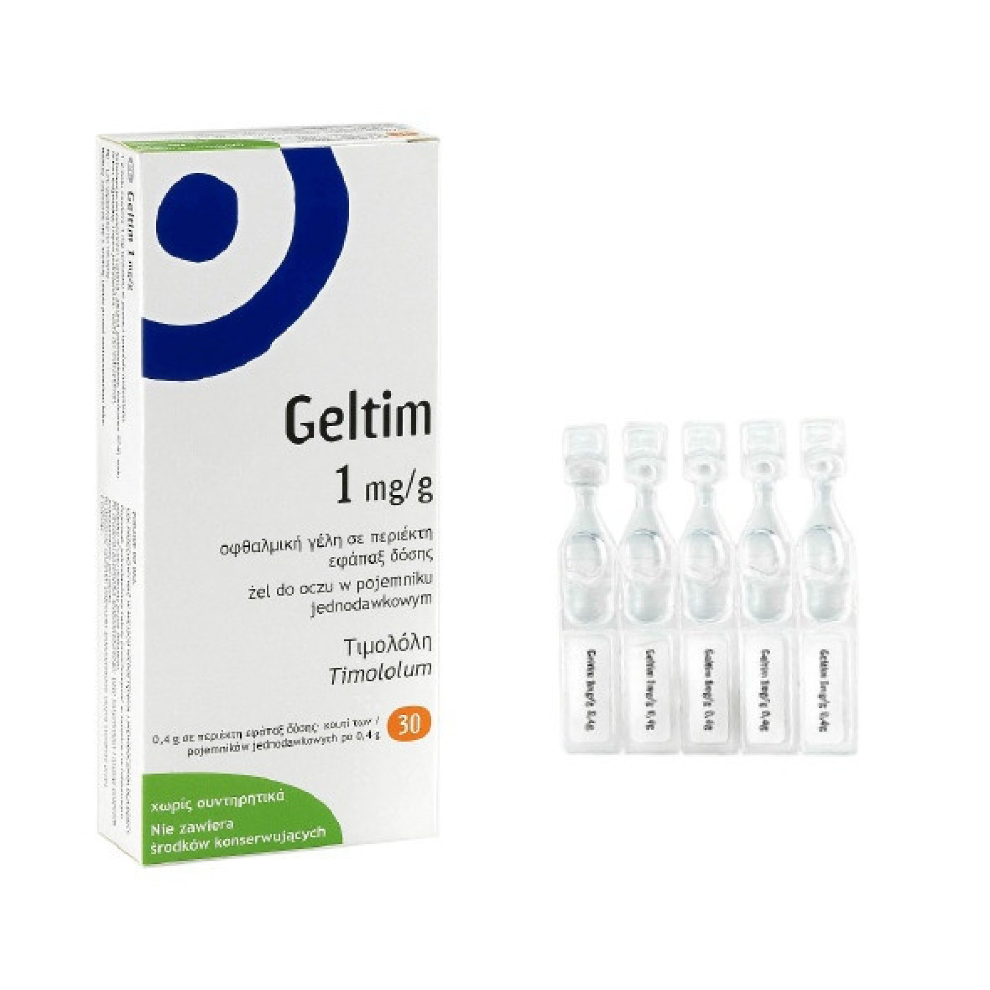 ГЕЛТИМ гел офт 1 мг/гр 0,4 гр х 30 бр /монодози/ | Аптека Феникс