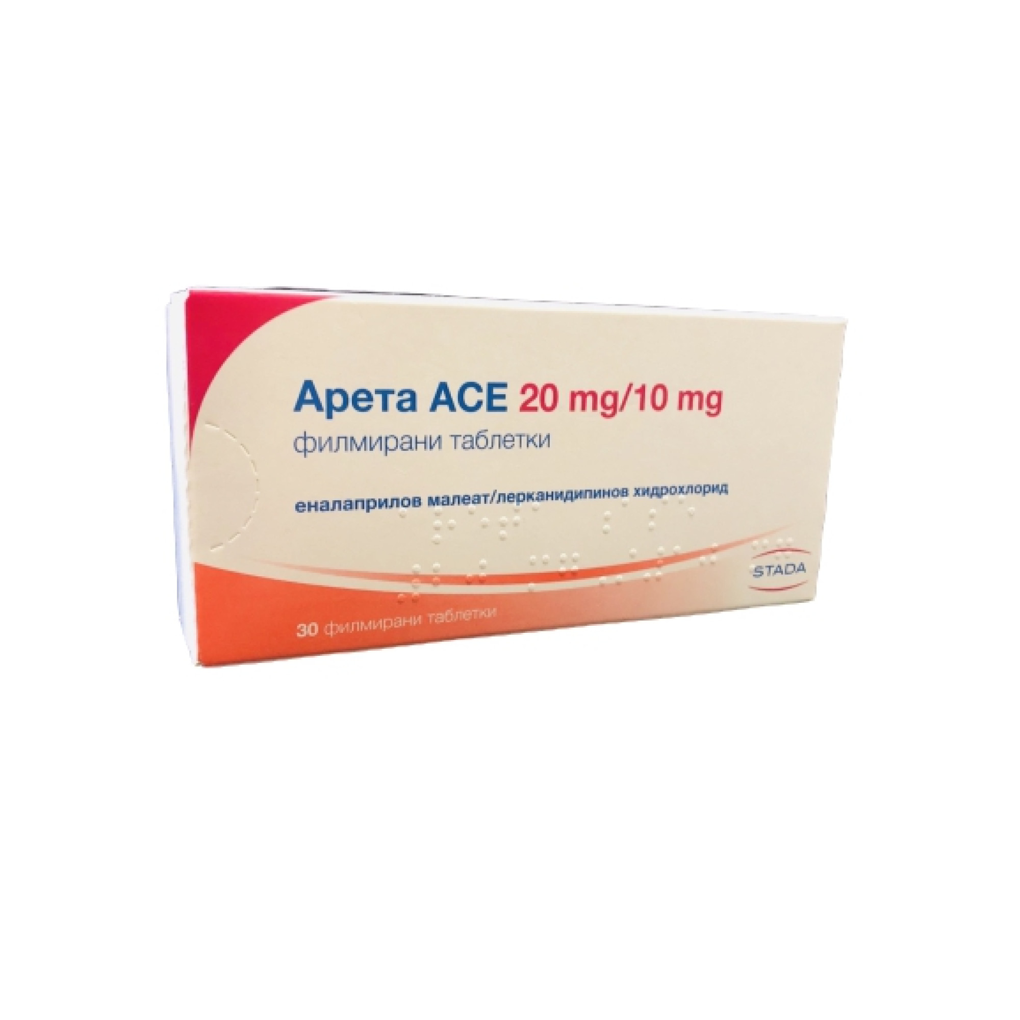 АРЕТА ACE табл 20 мг/10 мг х 30 бр | Аптека Феникс