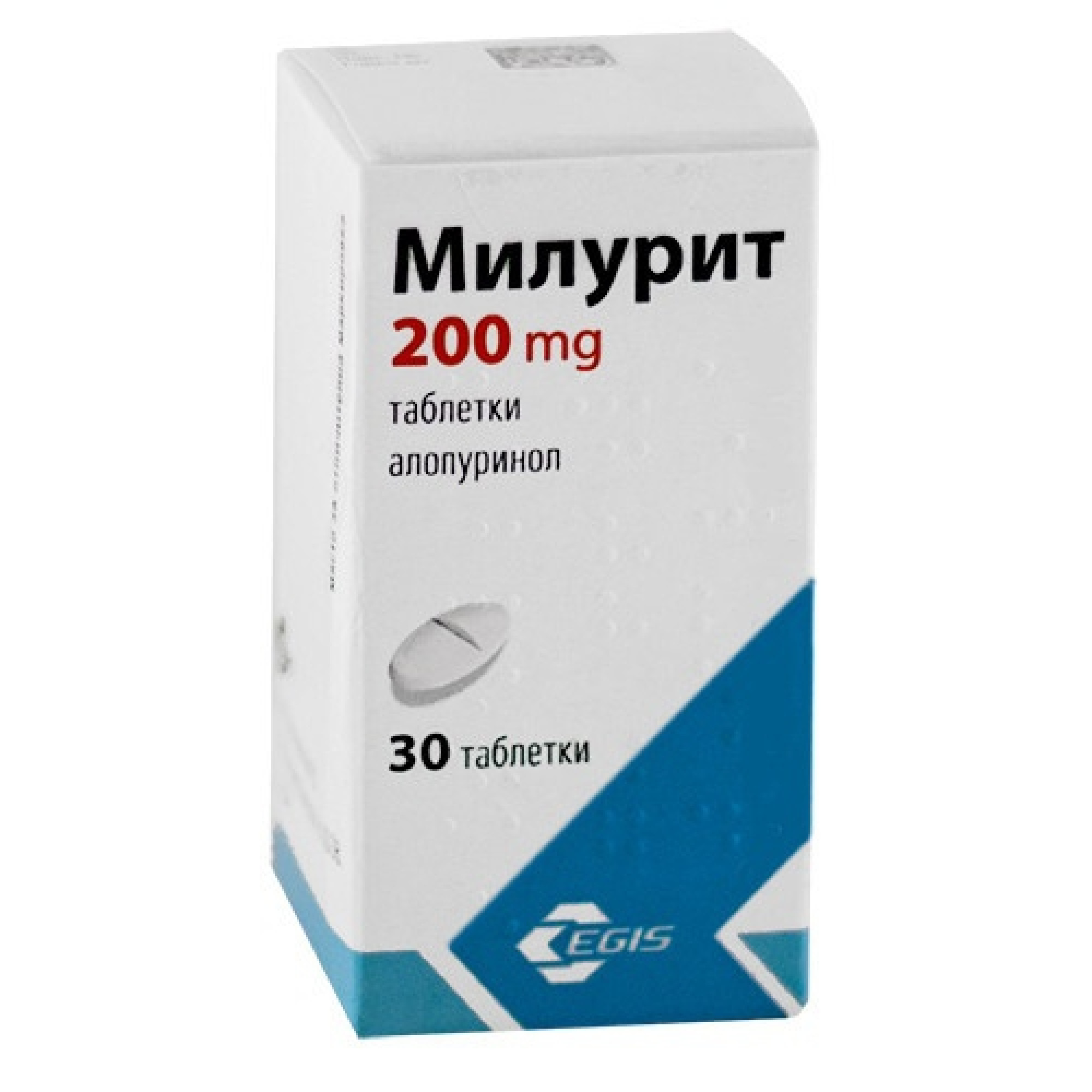 МИЛУРИТ табл 200 мг х 30 бр | Аптека Феникс