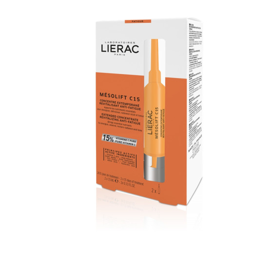 LIERAC MESOLIFT C15 серум концентрат за лице за тонизиране и блясък ...