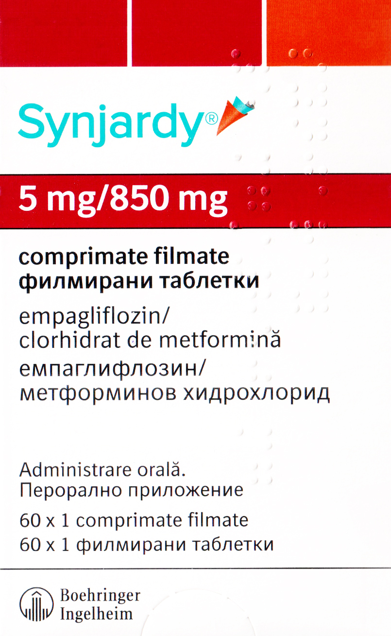 СИНДЖАРДИ табл 5 мг/850 мг х 60 бр | Аптека Феникс
