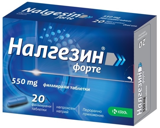 НАЛГЕЗИН ФОРТЕ табл 550 мг x 20 бр | Аптека Феникс