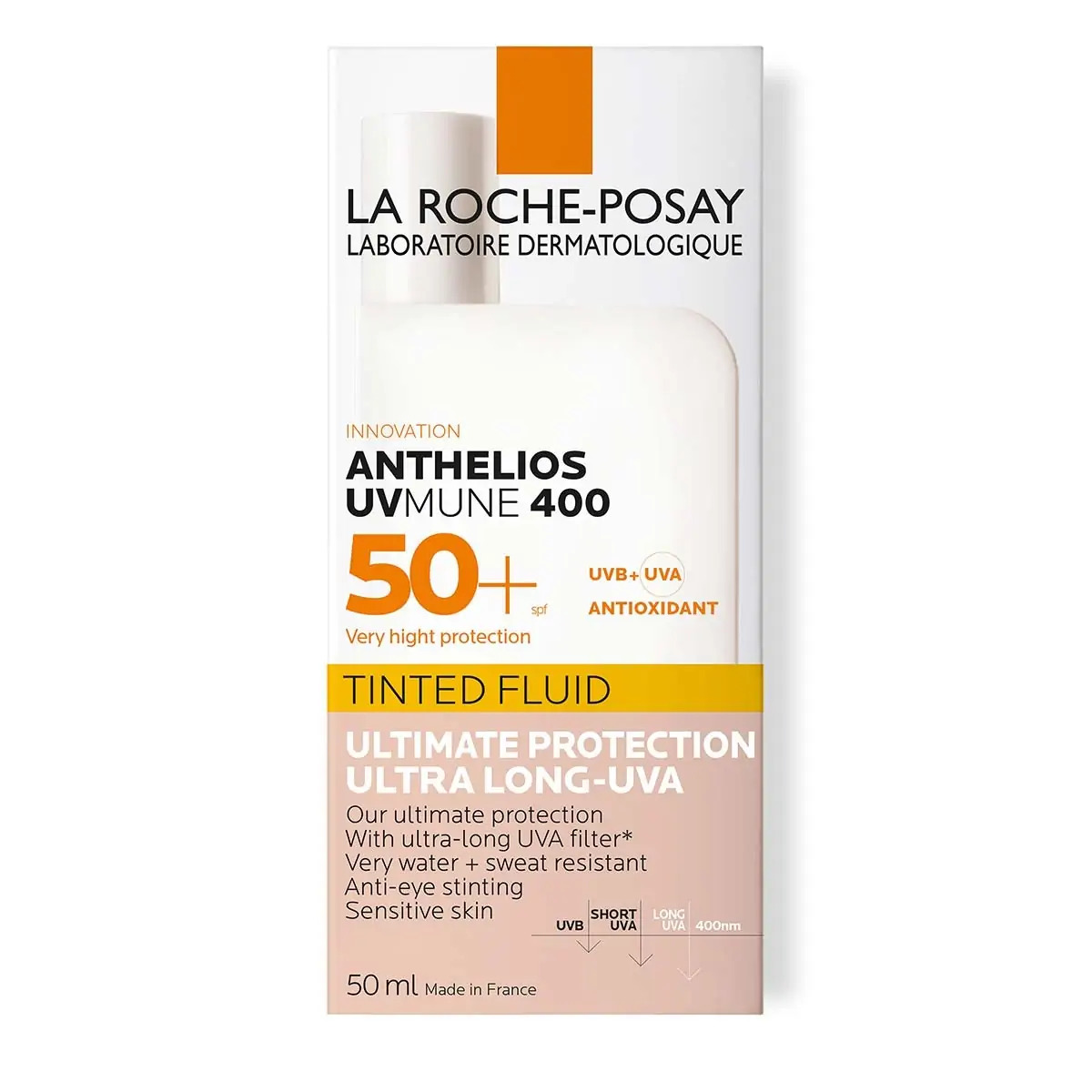 ЛАРОШ ПОЗЕ ANTHELIOS SPF50+ UVMUNE 400 TINTED FLUID тониран флуид за ...