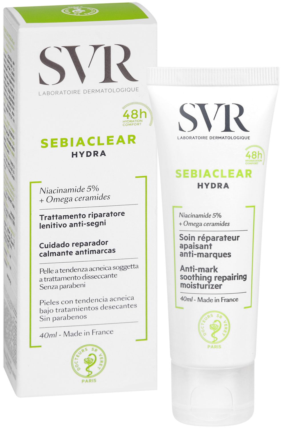 SVR SEBIACLEAR HYDRA хидратиращ крем за лице за мазна и акнеична кожа ...