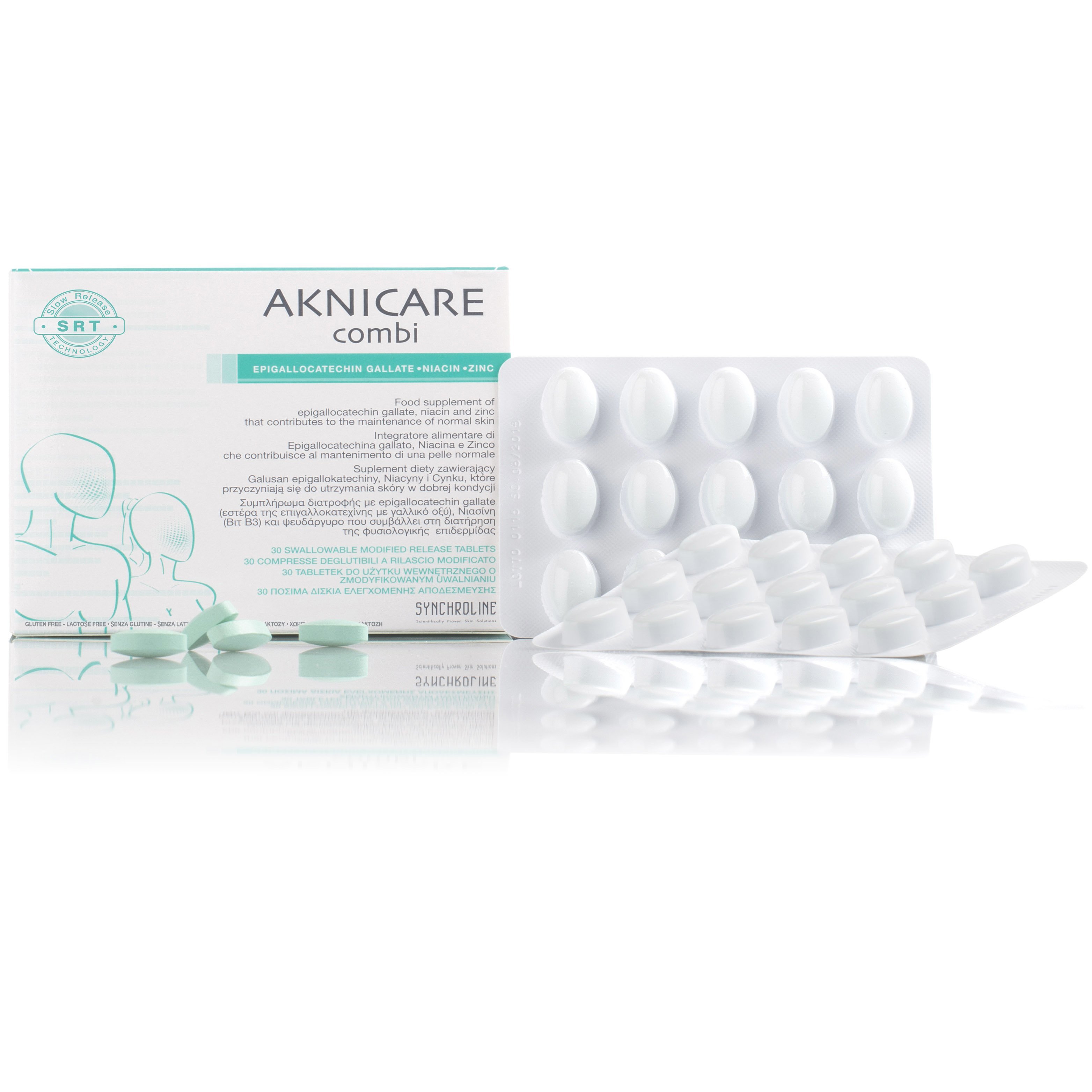 SYNCHROLINE AKNICARE Combi табл 17.4 г х 30 бр хранителна добавка за ...