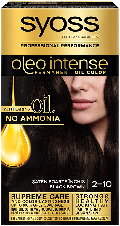 SYOSS OLEO INTENSE Боя за коса 2-10 BLACK BROWN | Аптека Феникс