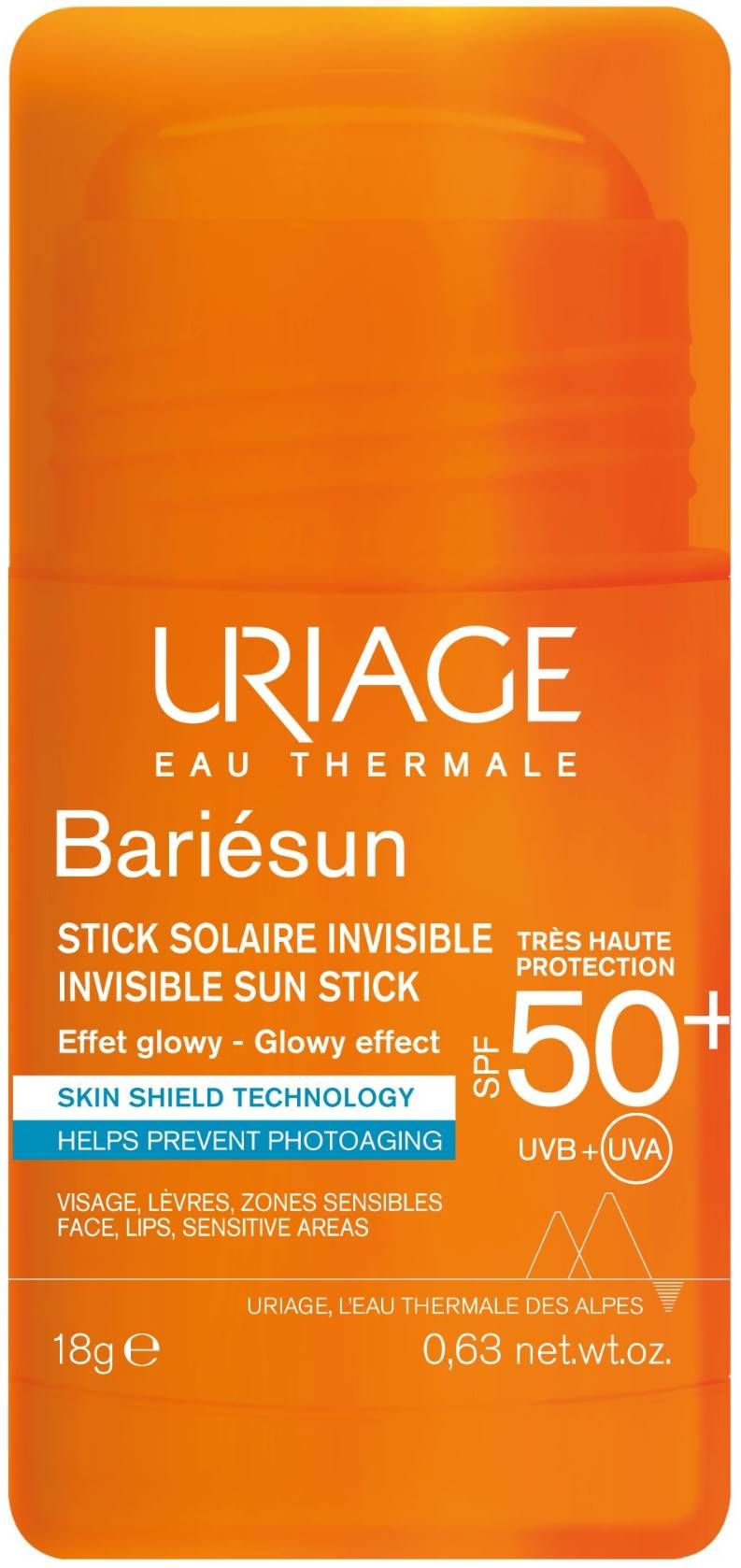 URIAGE BARIESUN INVISIBLE SUN STICK SPF50+ невидим слънцезащитен стик за лице и тяло за ...
