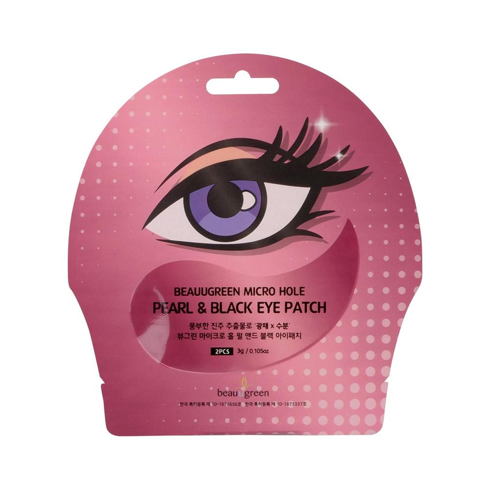 ПАЧОВЕ ЗА ОЧИ BEAUUGREEN MICRO HOLE PEARL & BLACK EYE PATCH с перли и ...