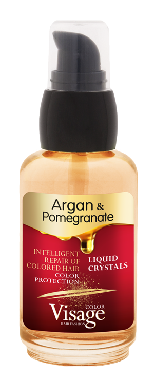 VISAGE COLOR OIL ELIXIR COLOR SHINE PROTECTION ARGAN & POMERGRANATE олио-еликсир за боядисана ...