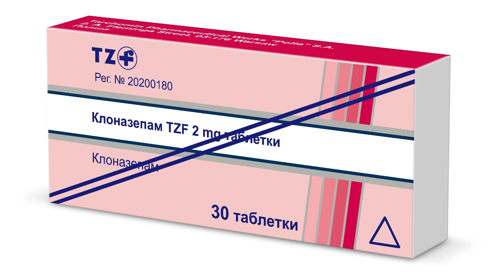 КЛОНАЗЕПАМ TZF табл 2 мг х 30 бр | Аптека Феникс