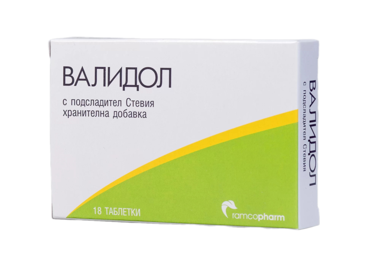 ВАЛИДОЛ табл х 18 бр РАМКОФАРМ | Аптека Феникс