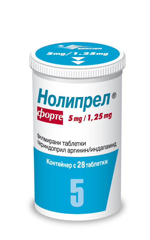 НОЛИПРЕЛ ФОРТЕ табл 5 мг/1.25 мг х 28 бр | Аптека Феникс