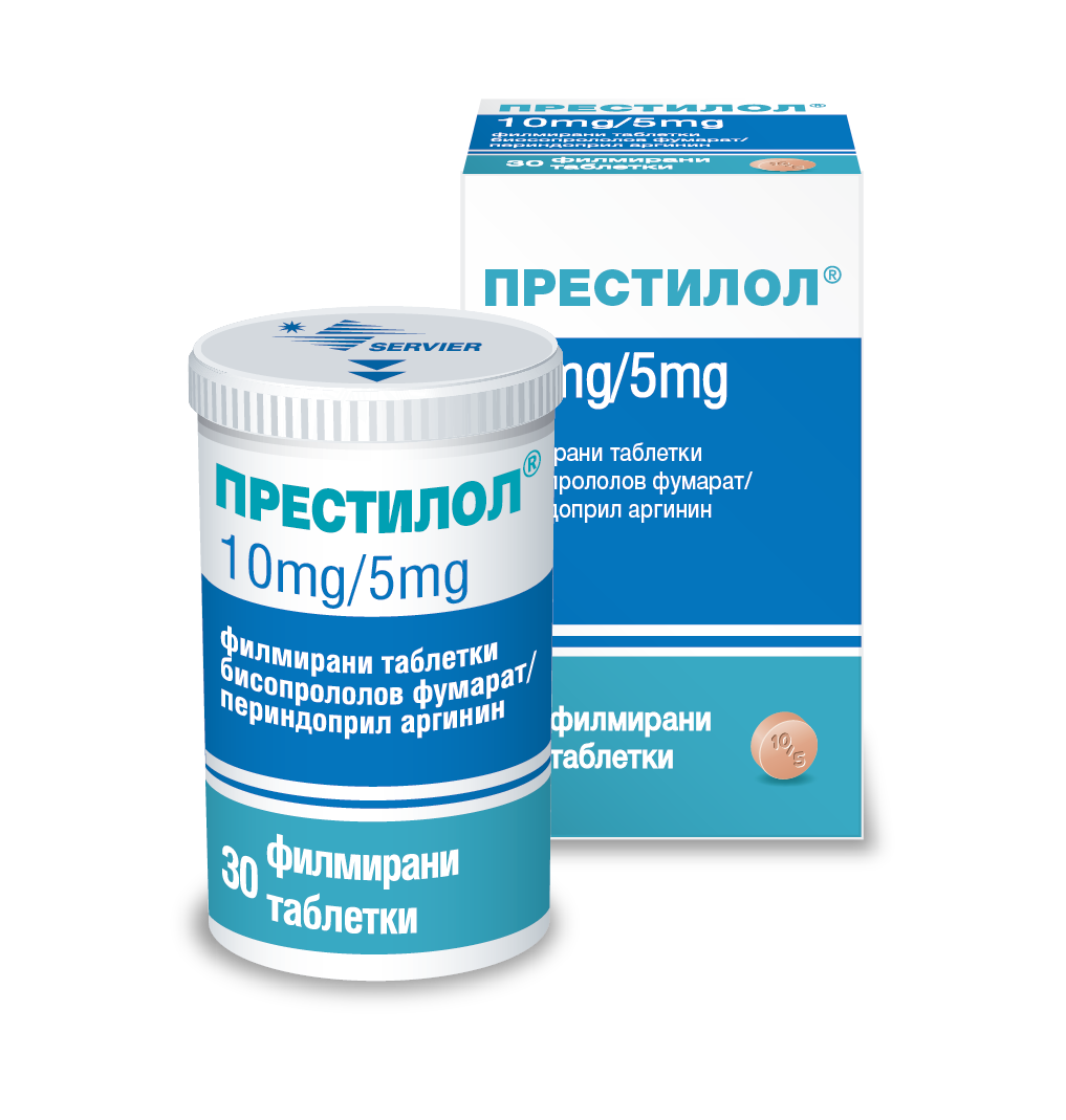 ПРЕСТИЛОЛ табл 10 мг/5 мг x 30 бр | Аптека Феникс