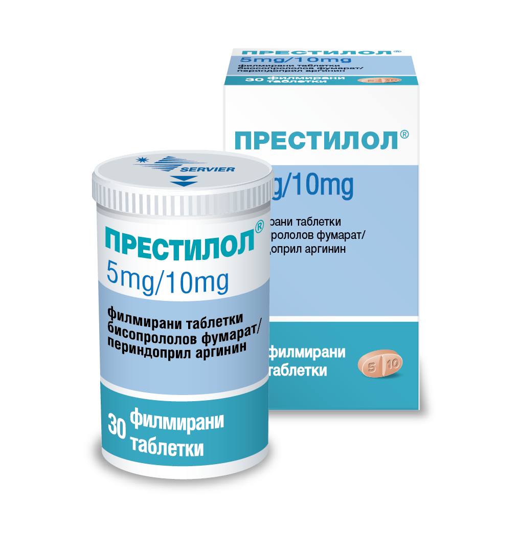 ПРЕСТИЛОЛ табл 5 мг/10 мг x 30 бр | Аптека Феникс