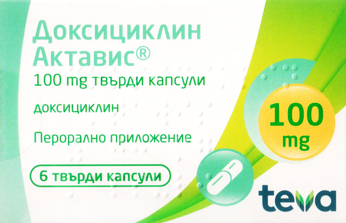 ДОКСИЦИКЛИН ТЕВА капс 100 мг х 6 бр | Аптека Феникс