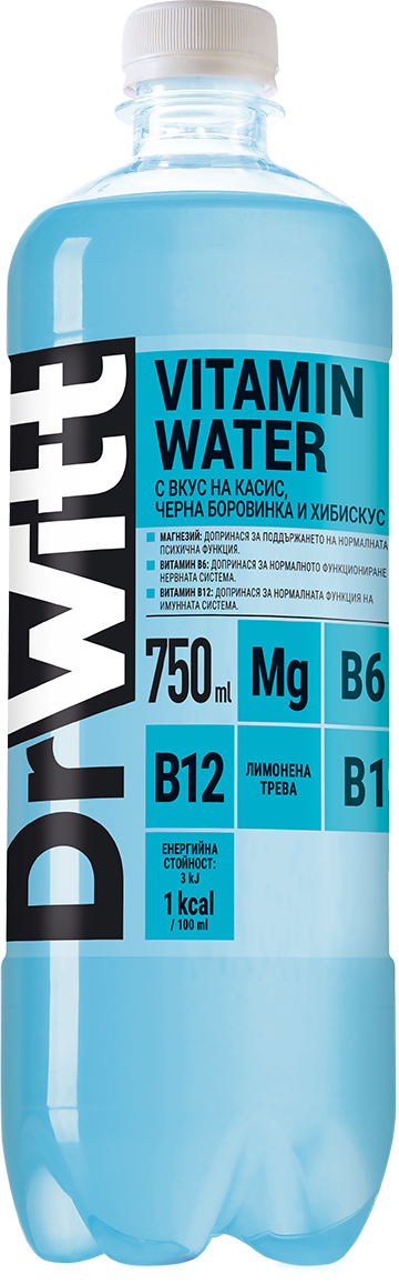 DR. WITT RELAX витаминозна вода касис, боровинка и хискус 750 мл | Аптека Феникс