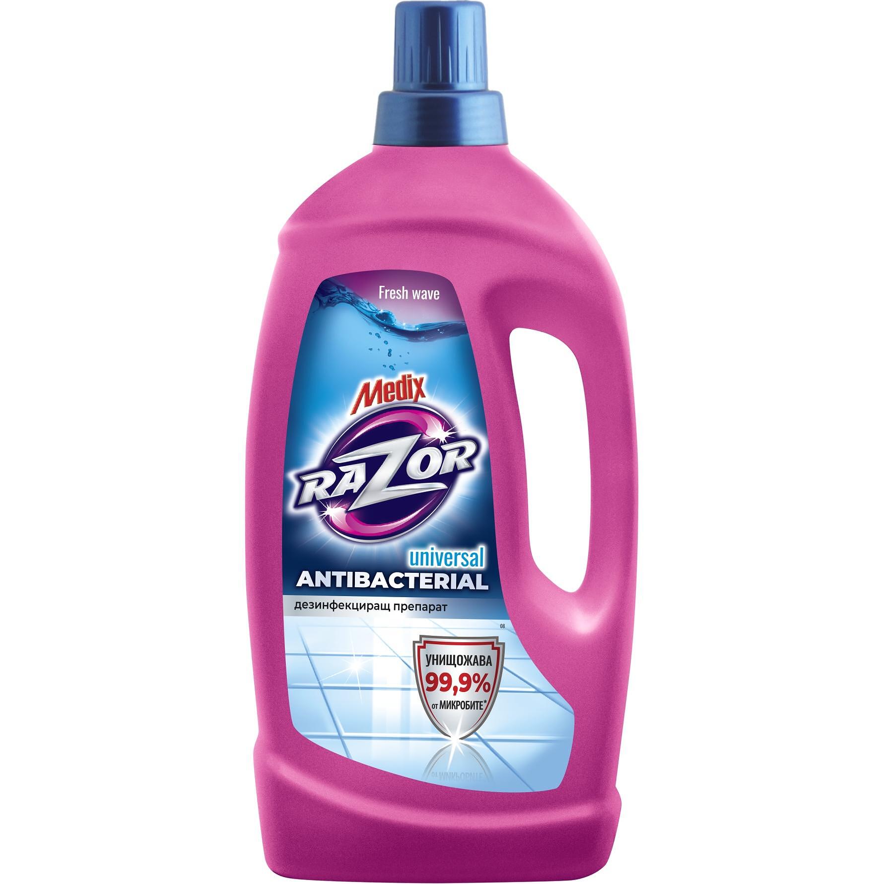 МЕДИКС RAZOR UNIVERSAL FRESH WAVE универсален почистващ дезинфекциращ ...