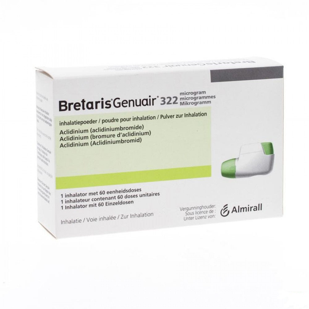 БРЕТАРИС ГЕНУЕЪР инх 322 мкг 60 дози | Аптека Феникс
